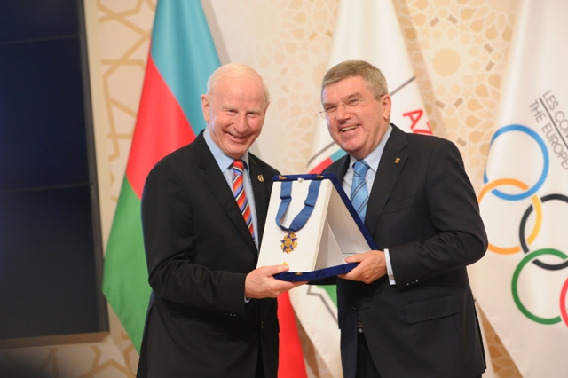 EOC Order of Merit was awarded to IOC President - Thomas Bach - Team Ireland